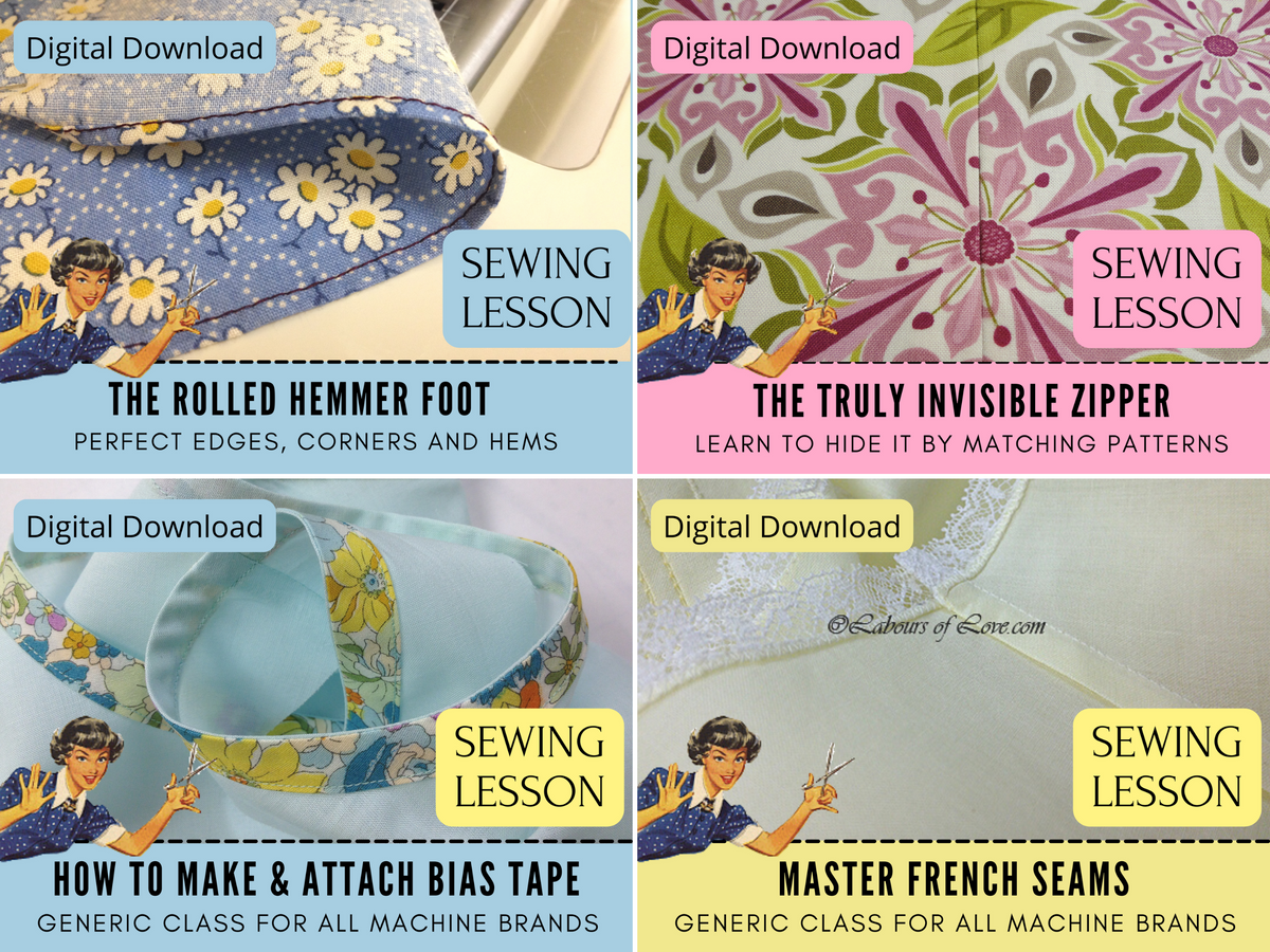 🎁 FOR A GIFT, Sewing Lesson Bundle 1 - 48, Two Bonus Lessons – Labours ...