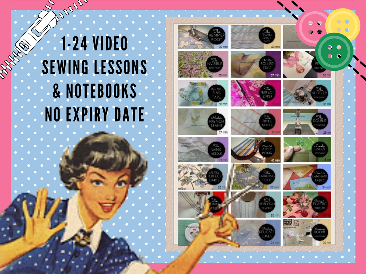 📩 Sewing Lesson Bundle 1 - 48, Two Bonus Lessons – Labours of Love ...