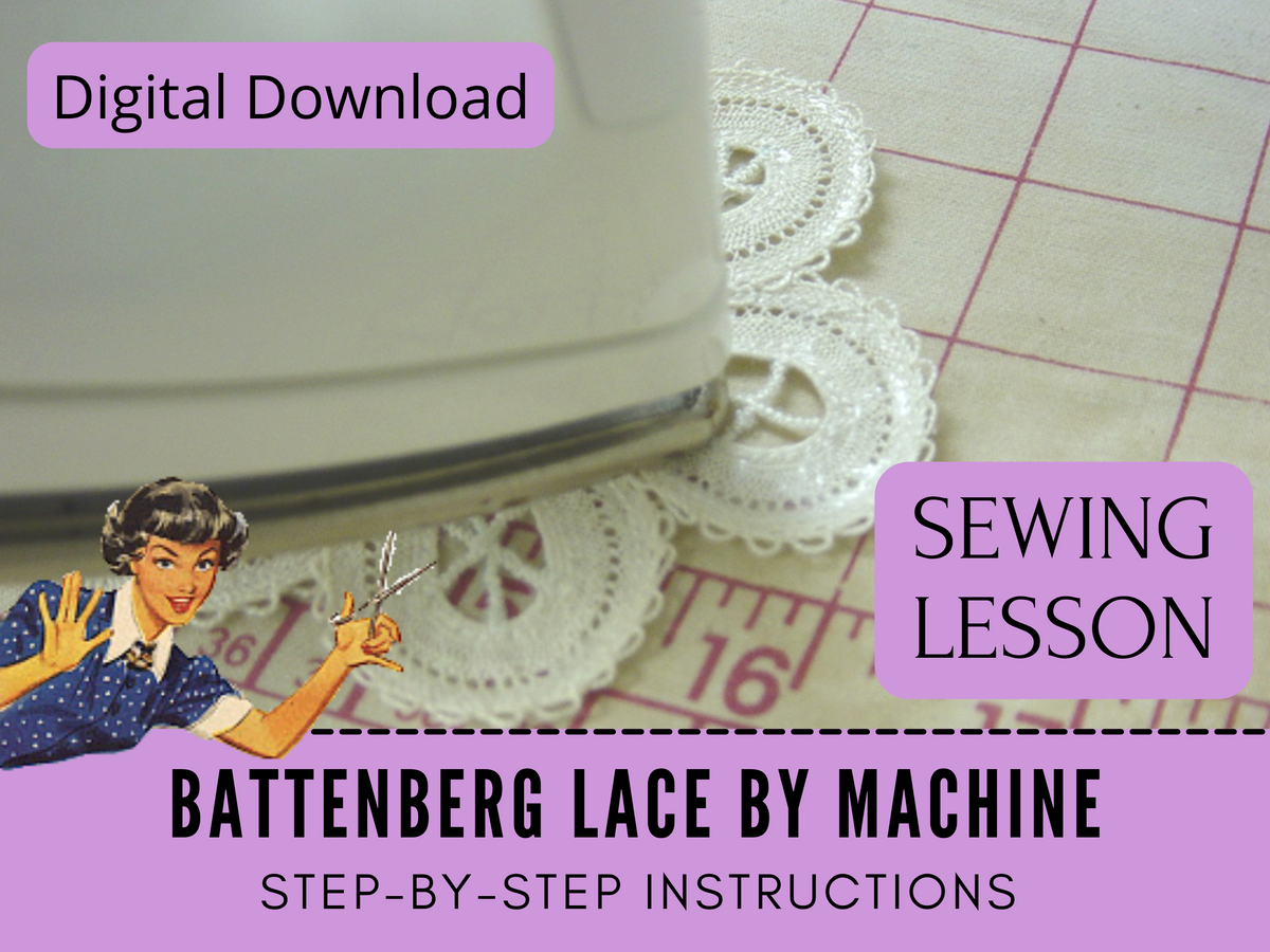 Sewing Lesson - Battenberg Lace Made By Sewing Machine – Labours of ...