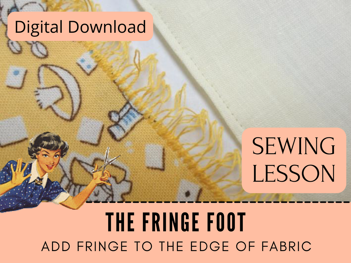 Sewing Lesson - Fringe Foot, Fancy Edges, Lace Insertion,Tailor Tacks ...
