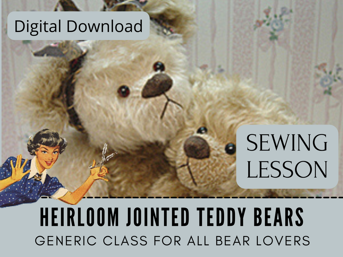 Sewing Lesson - Jointed Teddy Bears | Memory Bears And How To Make Them ...